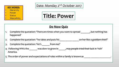 A View From the Bridge Complete Scheme - 14 lessons | Teaching Resources