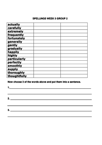 Year 5/6 spelling bundle with differentiation, plus every week of ...