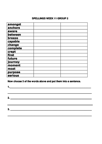 Year 5/6 spelling bundle with differentiation, plus every week of ...