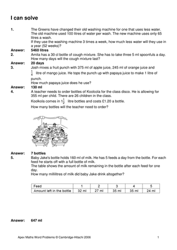 A selection of 50+ documents worded problems ideal for KS2 SATs ...