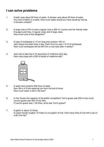 A selection of 50+ documents worded problems ideal for KS2 SATs ...