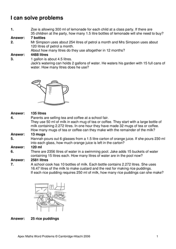 A selection of 50+ documents worded problems ideal for KS2 SATs ...