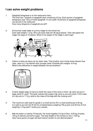 A selection of 50+ documents worded problems ideal for KS2 SATs ...