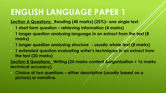 AQA Language Paper 1: Q1 to 4 using Life of Pi extract | Teaching Resources