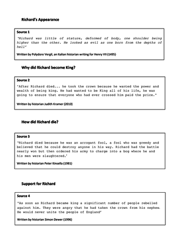 Introducing interpretation (AO4 at GCSE) to KS3 students using Richard ...