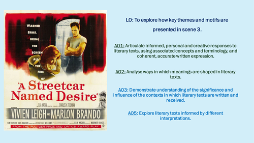 A Streetcar Named Desire scene three analysis | Teaching Resources