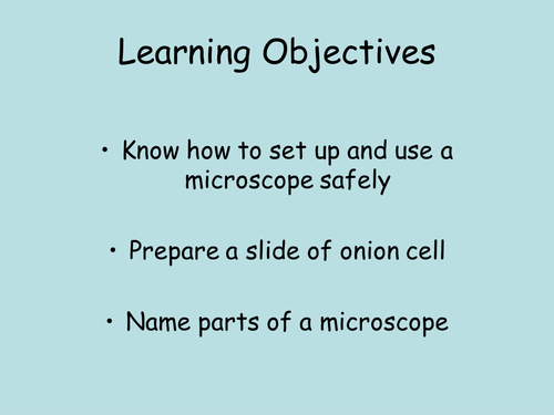 Using a Microscope and Preparing Cell Slides | Teaching Resources