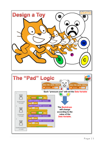 Scratch - Design a Toy Bear (Switched on Computing, Year 4) | Teaching ...