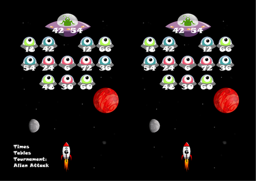 Times Tables Game - Alien Attack - 6 7 9 11 12 times tables | Teaching ...