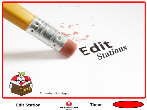 Edit Station Literacy English editing station for KS2 self check work ...
