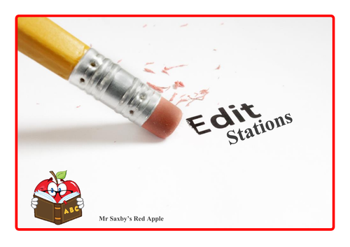 Edit Station Literacy English editing station for KS2 self check work ...