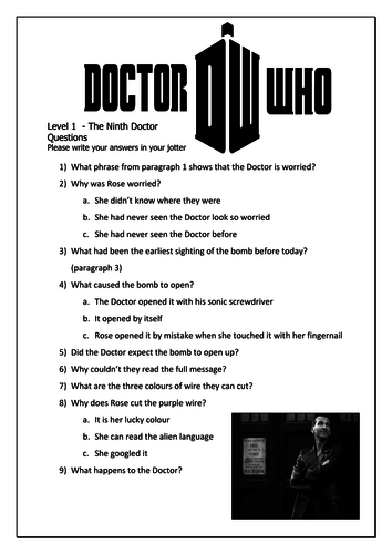 Doctor Who Reading Passage and Questions | Teaching Resources