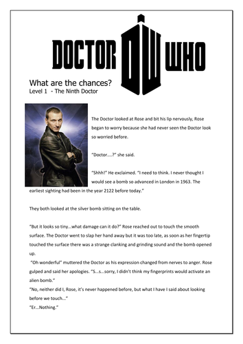Doctor Who Reading Passage and Questions | Teaching Resources