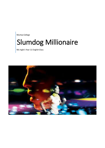 Slumdog Millionaire Unit of Work | Teaching Resources