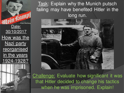 Weimar Germany/Hitler's rise to power GSCE (Scheme of work) | Teaching ...