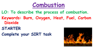 Combustion | Teaching Resources