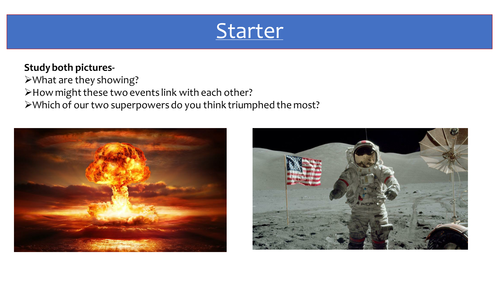 Arms Race and Space Race- full lesson, fully resourced | Teaching Resources