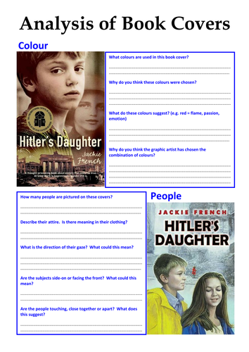 Analysis of book covers - Hitler's Daughter | Teaching Resources