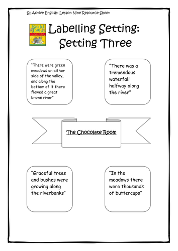 Charlie and the Chocolate Factory - Roald Dahl Worksheets | Teaching ...