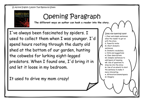 Cirque du Freak - Darren Shan Worksheets | Teaching Resources