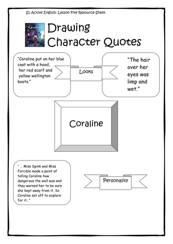 Coraline - Neil Gainman Worksheets | Teaching Resources