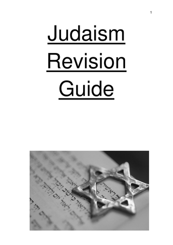 Eduqas Judaism revision guide. | Teaching Resources