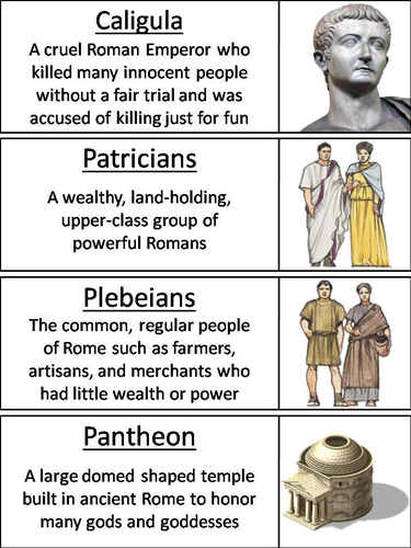 Ancient Rome Word Wall Cards | Teaching Resources