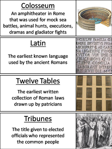 Ancient Rome Word Wall Cards | Teaching Resources