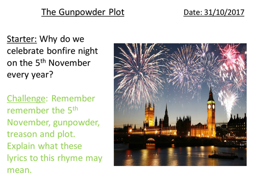 Gunpowder Plot/ Bonfire night/ Plot or conspiracy/ Crime and punishment ...