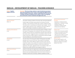 Skellig - The Development of Skellig! | Teaching Resources