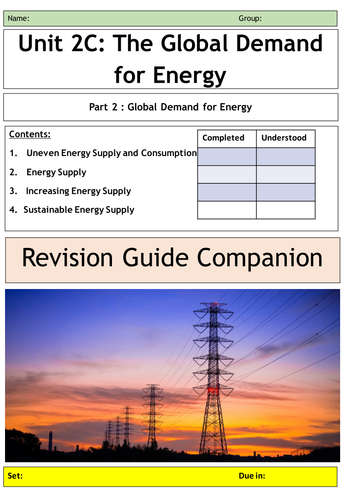GCSE AQA 9-1 : 2C Resource Management - Energy Supply-Flipped Learning ... GCSE AQA 9-1 : 2C Resource Management - Energy Supply-Flipped Learning ...