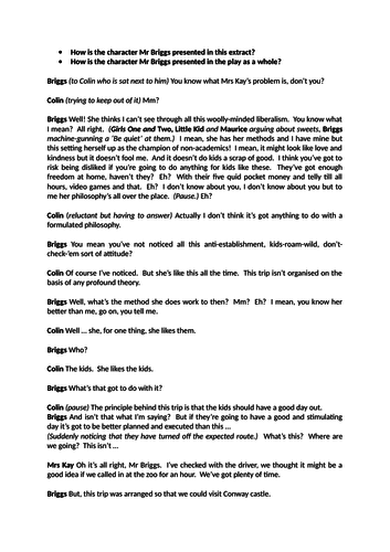 Our Day Out by Willy Russell | Teaching Resources