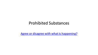 GCSE AQA Physical Education - Performance Enhancing Drugs (PEDs ...