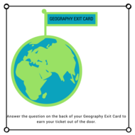 Geography Themed Exit Cards | Teaching Resources