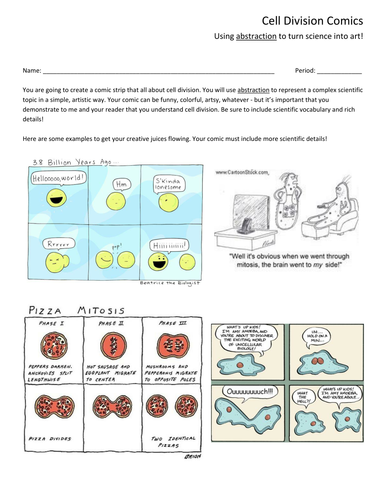 Cell Division Comics | Teaching Resources