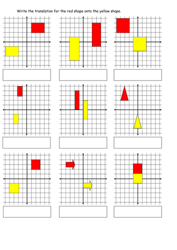 Translations worksheet bundle | Teaching Resources