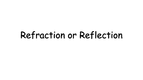 Year 8 (KS3) Reflection and Refraction Quiz | Teaching Resources