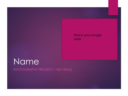 AMAZING Key skills photography a level project assignments 12 week ...