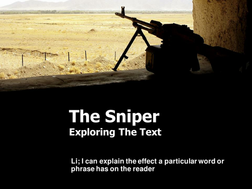 The Sniper - Liam O’Flaherty Unit of Work | Teaching Resources