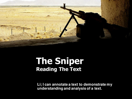 The Sniper - Liam O’Flaherty Unit of Work | Teaching Resources