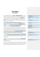 The Sniper - Liam O’Flaherty Unit of Work | Teaching Resources