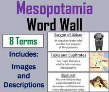 Ancient Mesopotamia Word Wall Cards | Teaching Resources