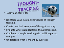 KS3/4: Drama: Introduction to Sub-text and Thought-Tracking by ...