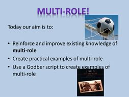 KS3/4: Drama: Introduction to Multi-Role | Teaching Resources