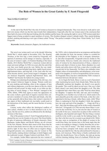 The Great Gatsby - Chapter 1 | Teaching Resources