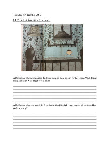 Silly Billy Guided Reading Resources (Anthony Browne) | Teaching Resources