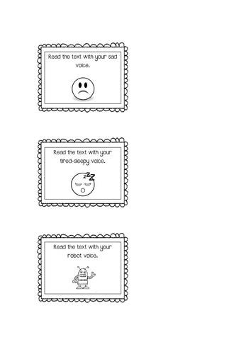 Reading cards | Teaching Resources