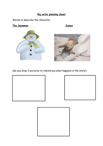 The Snowman planning for 2 weeks- year 2 | Teaching Resources