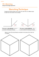 Sketching Worksheets Design Technology | Teaching Resources