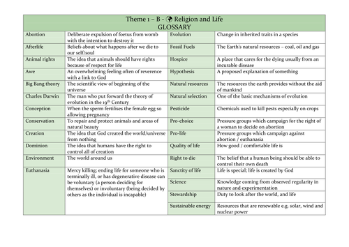 AQA RE GCSE - Religion and Life Lesson 1 Scientific v Religious truth ...